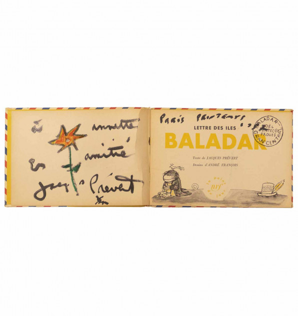 Lettres des îles BALADAR. Textes de Jacques Prévert. Dessins d'André ...