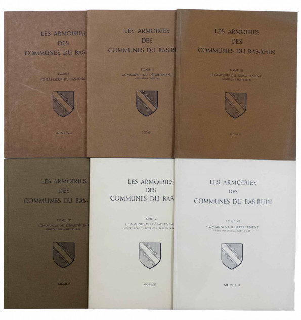 Les armoiries des communes du Bas-Rhin.