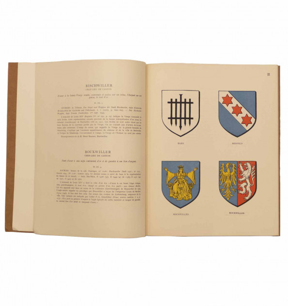 Les armoiries des communes du Bas-Rhin.