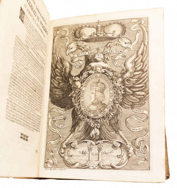 D.O.M. Austriaci Caesares Mariae Annae Magni Caes.is Ferd.di.III filiae ...