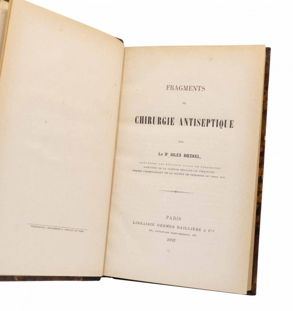 Fragments de chirurgie antiseptique.
