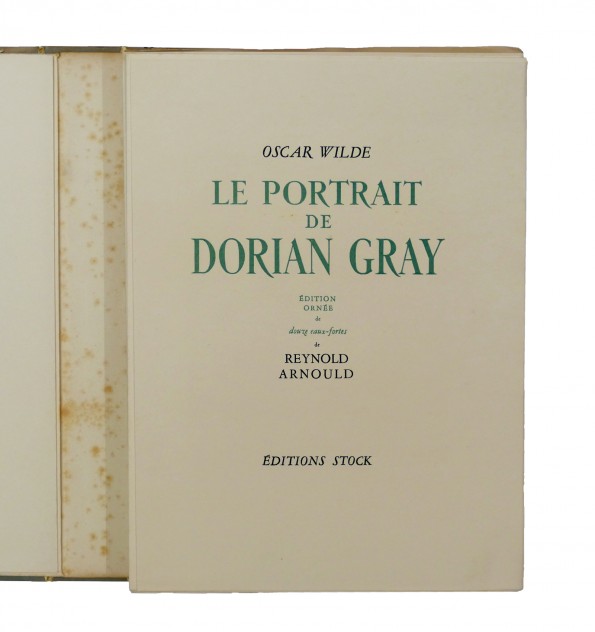 Le portrait de Dorian Gray. Edition ornée de douze eaux-fortes de ...