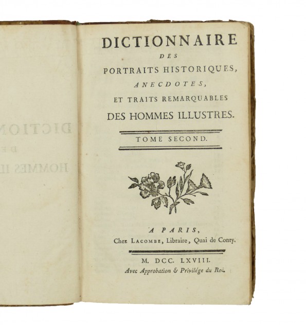 Dictionnaire des portraits historiques, anecdotes, et traits ...