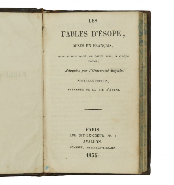 Les fables d'Esope, mises en français,