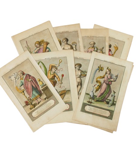 Allégories des douze mois de l'année.