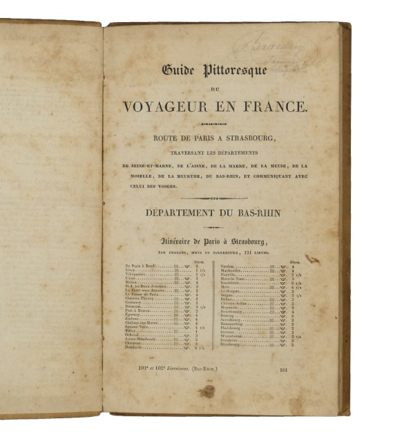Guide pittoresque du voyageur en France : route de Paris à Strasbourg.