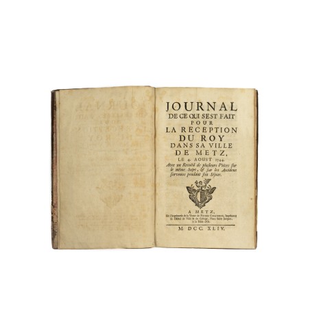 Journal de ce qui s'est fait pour la reception du Roy dans sa ville de ...